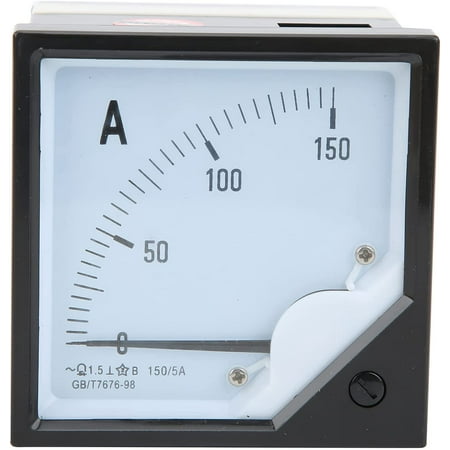 150A/5A Current Panel Ammeter, Clear Scale Ampere Tester Gauge ...