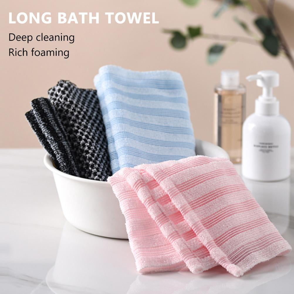 Worallymy Exfoliating Back Scrubber Exfoliating Body Brush Back Washer ...