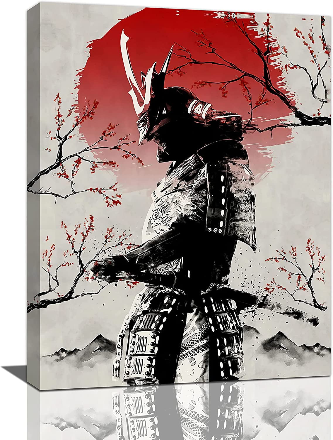 Japanese Wall Art Japanese Armored Samurai Pictures Wall Decor Samurai ...