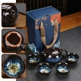 Ceramic Tea Pot and Cup Set Teaware Kung Fu Tea Set Jun Kiln Teapot and ...