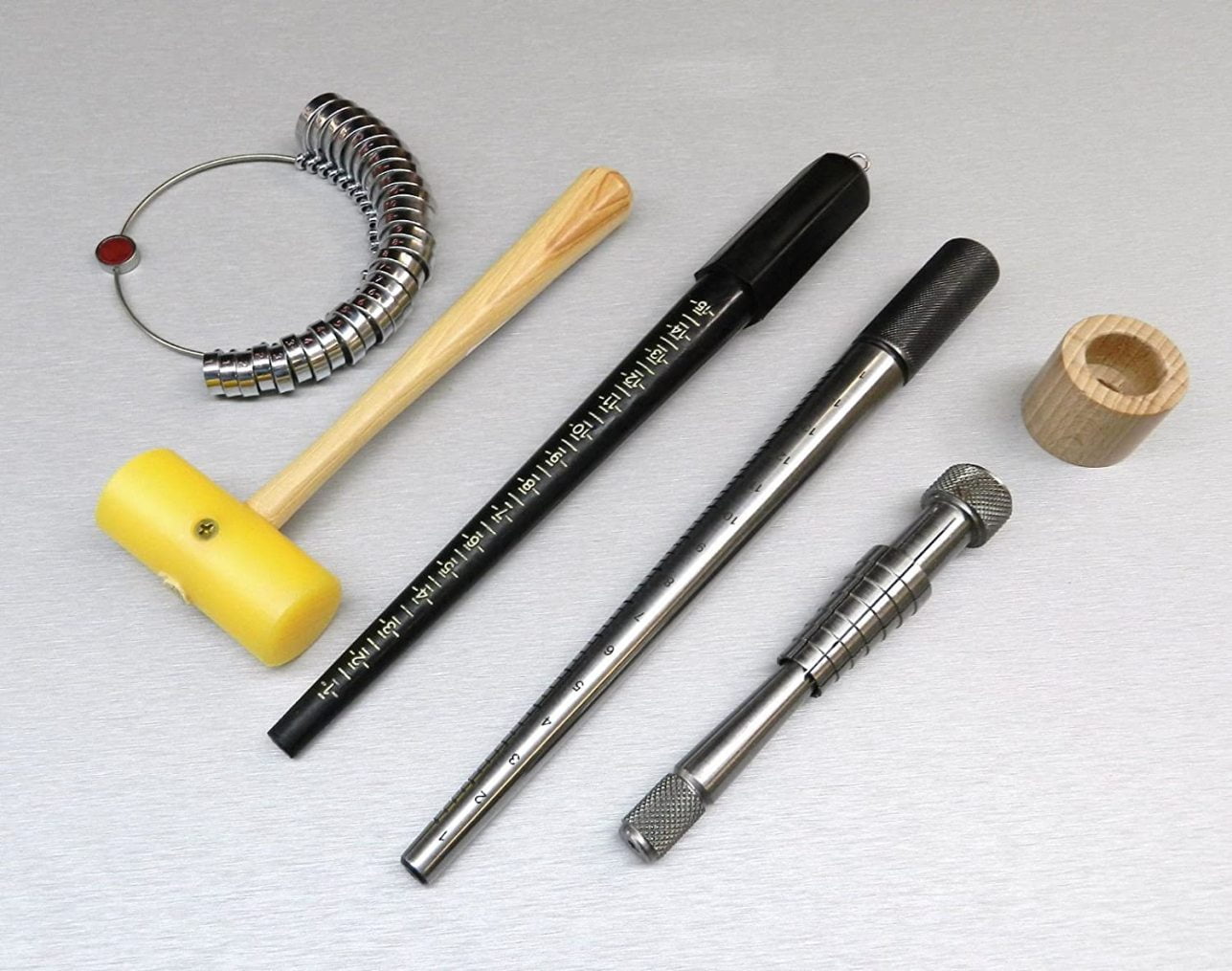 Jewelry Tools 5pc Mandrel Ring Stick Ringsizer Rathburn Stretcher ...