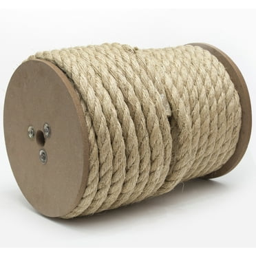 Hyper Tough Item# 8010L-HT, Sisal Twisted Rope, Natural Color, 1/4" x ...