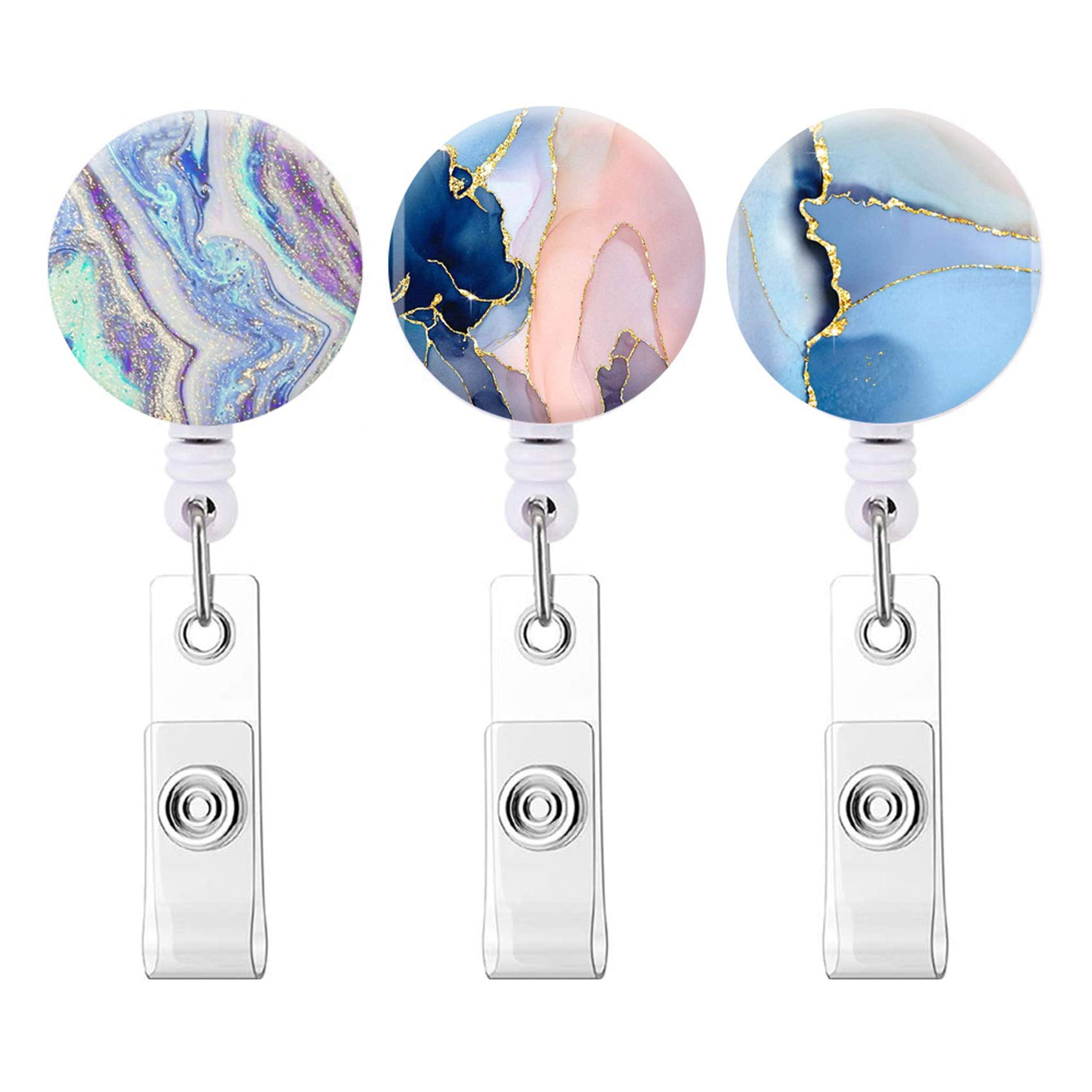 Emlimny Retractable Badge Holders, Cute Nursing Badge Reel, Badge Clip ...
