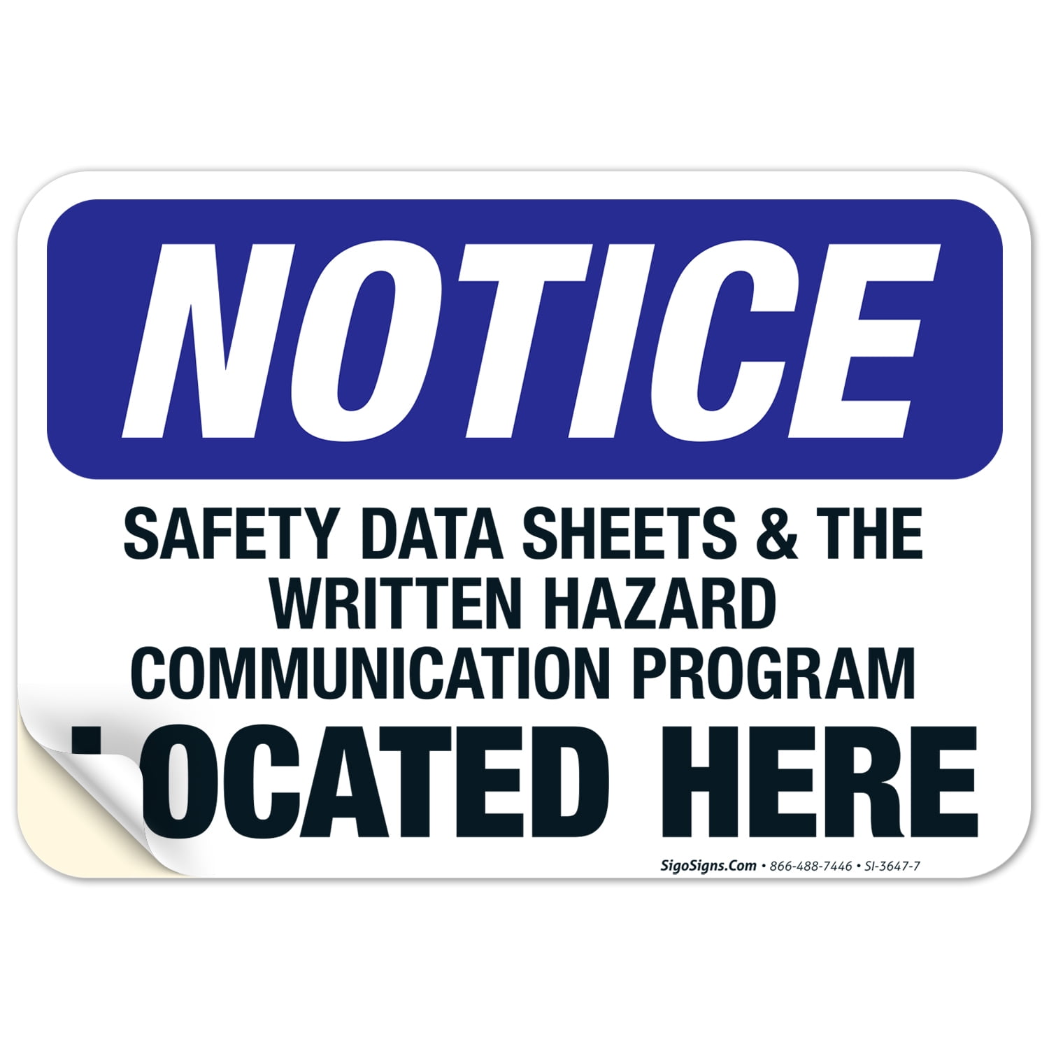 Safety Data Sheets & Written Hazard Communication Program Located Here ...