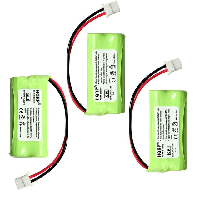 HQRP Phone Battery 3-Pack for VTech CS6719-2 DS6501 CS6529-2 CS6649 ...