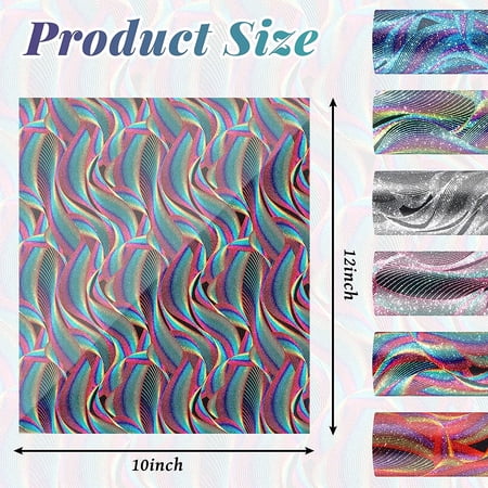 6 Pieces Iron on Vinyl HTV Heat Transfer Vinyl Thermal Transfer Vinyl ...