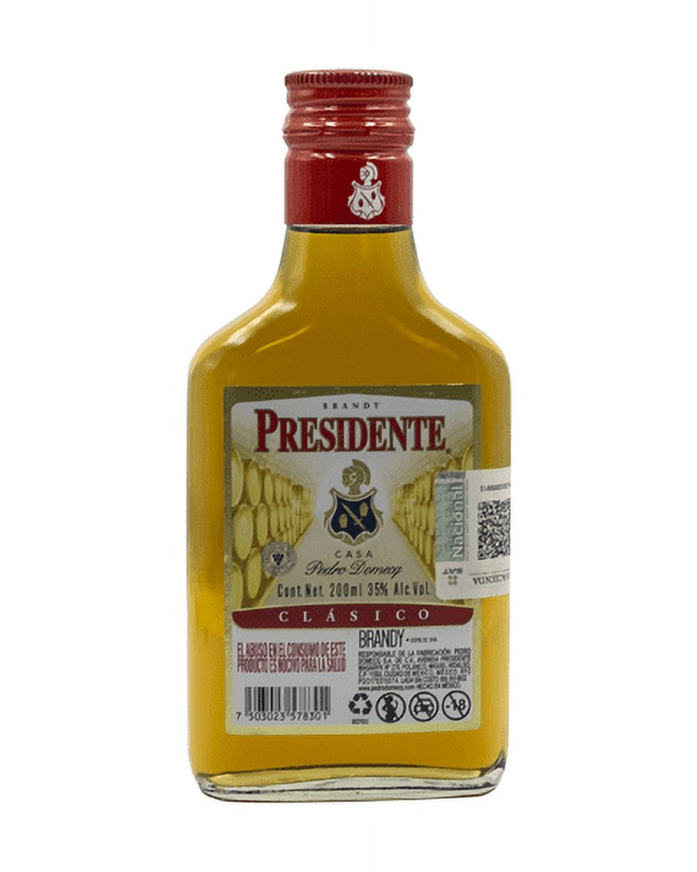 Pack de 3 Brandy Presidente clasico 200ml | Bodega Aurrera en línea