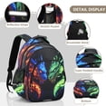 ALAZA Cool Dragon Heads School Backpack Elementary Bag Student Bookbag ...