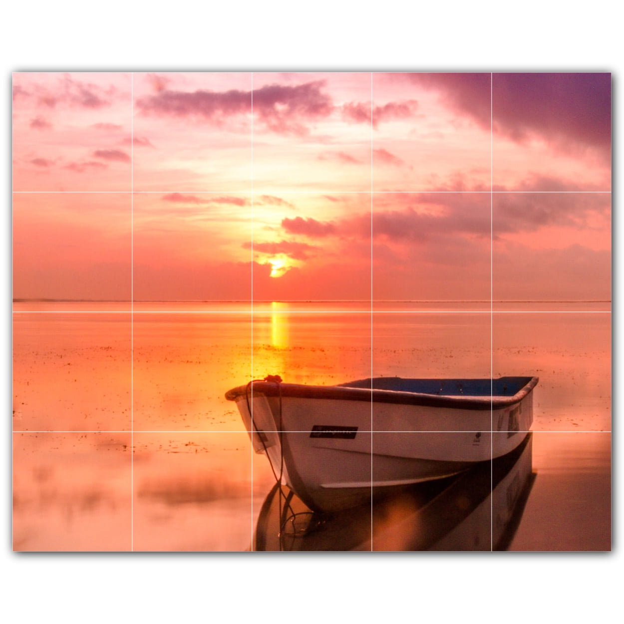 Picture-Tiles.com: Sunset Ceramic Tile Wall Mural WAL500989-54XL. 60"W ...