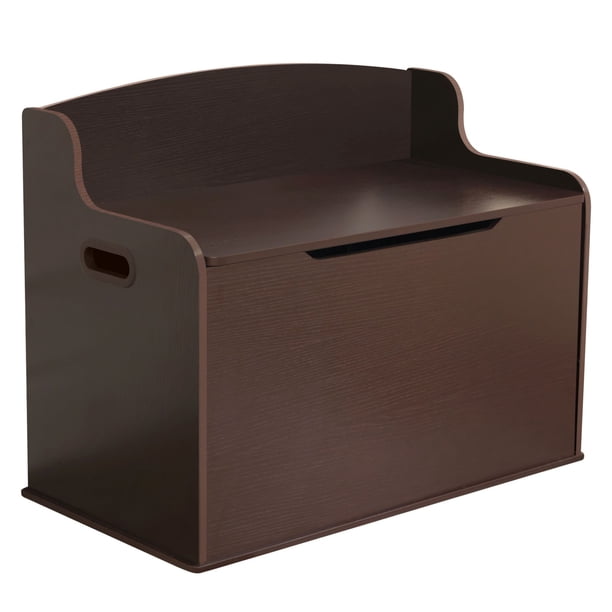 KidKraft Fill with Fun Wooden Toy Box with Safety Hinges, Espresso ...