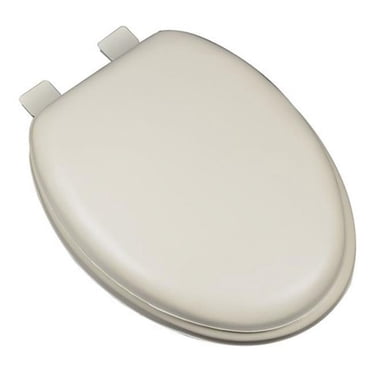 Bemis Elongated Soft Toilet Seat, Bone, Comfortable, Easy to Install ...