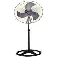 Optimus 18" Black Oscillating Stand Fan with Remote Control - Walmart.com