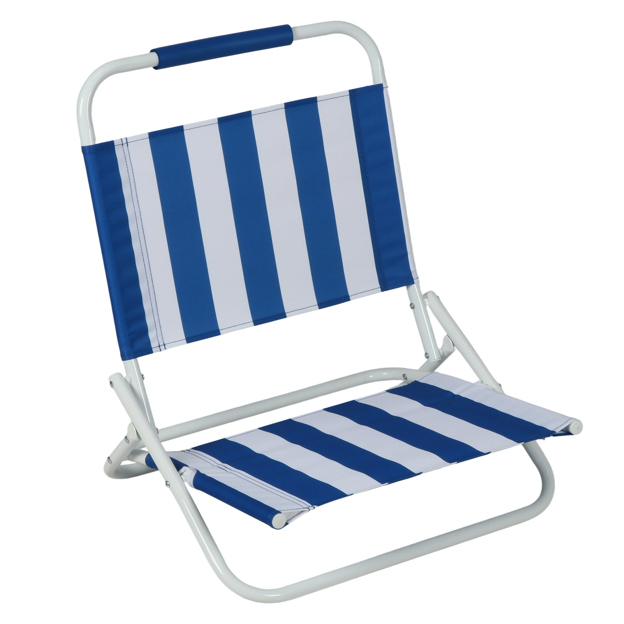 Click here for Mainstays Beach Sand Chair  Stripe  Blue White prices