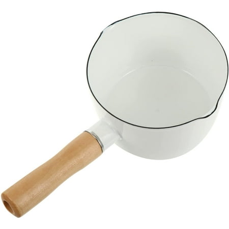 Enamel Milk Pan Mini Butter Warmer Enamelware Saucepan Pan Small ...
