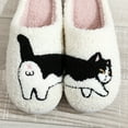 HNMKIU Couple Winter Small Cat Pattern Cartoon Large Size Warm Padded ...