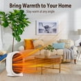 Quiet Desk Space Heater - Mini Desktop Fan Heater, Fast Ceramic Heating ...