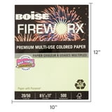 Boise FIREWORX Premium Colored Printer Paper, 20lb, 8-1/2 x 11, Garden ...