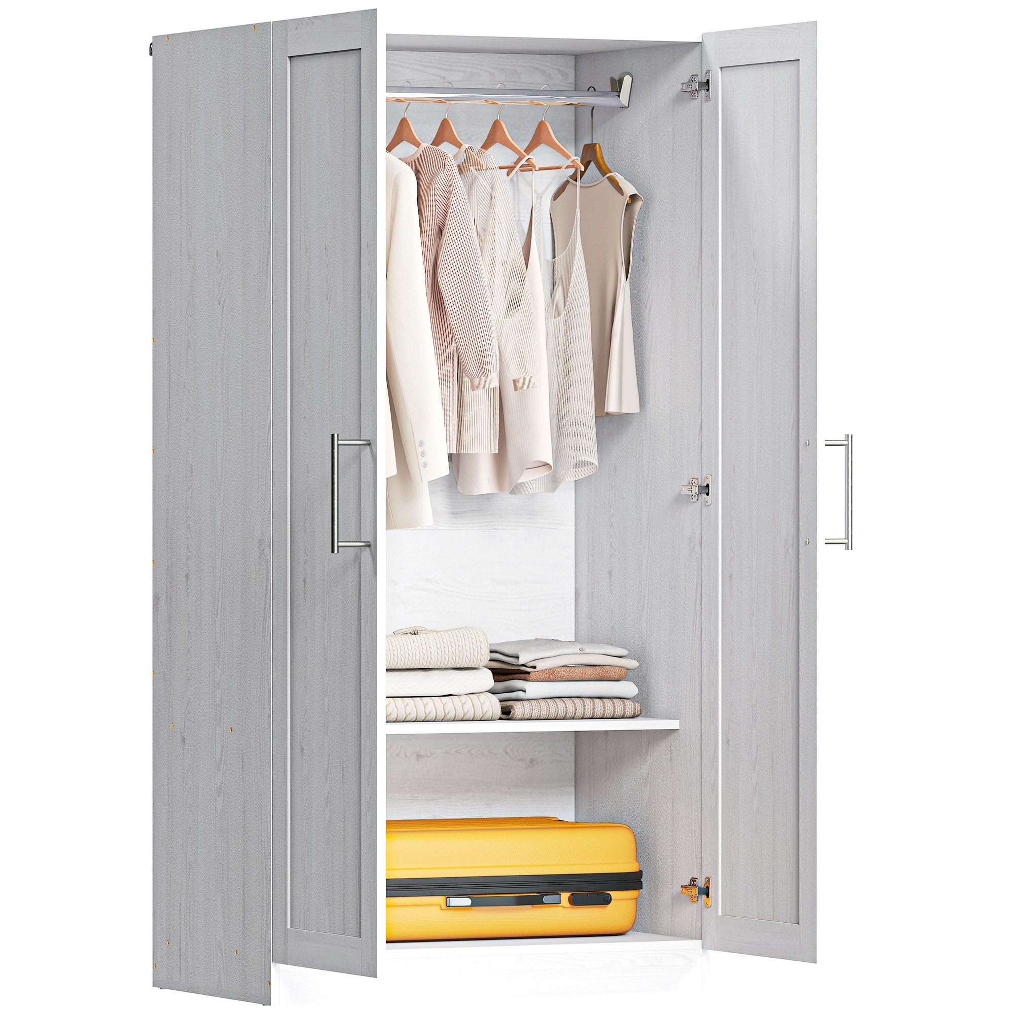 Click here for Homcom Modern Armoire Wardrobe Closet  2 Door Ward... prices