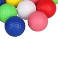 50 Pack Practice Golf Balls 42mm Soft PU Realistic Feel Limited Flight ...