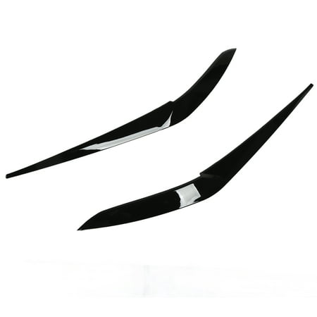 Headlamp Eyebrow Strip,1 Pair Front Headlight Front Headlight Eyebrow ...