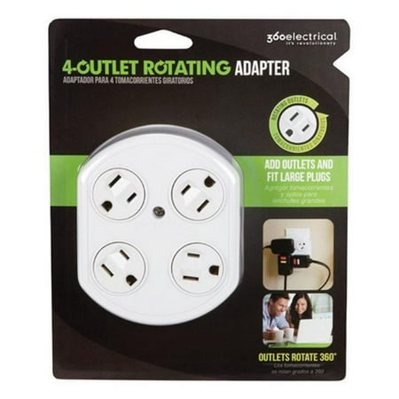 360 Electrical 36030 Quad Tap Rotating Outlet Adapter | Walmart Canada