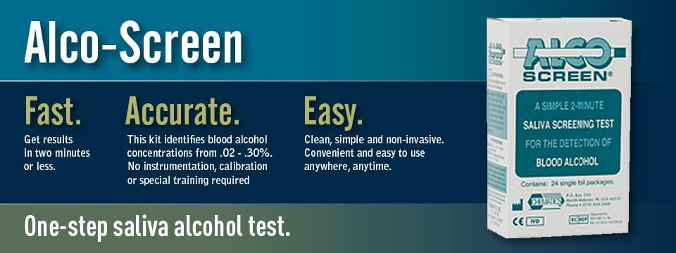 Alco-screen 2 Minute saliva alcohol test (288 kits) by Alcoscreen ...
