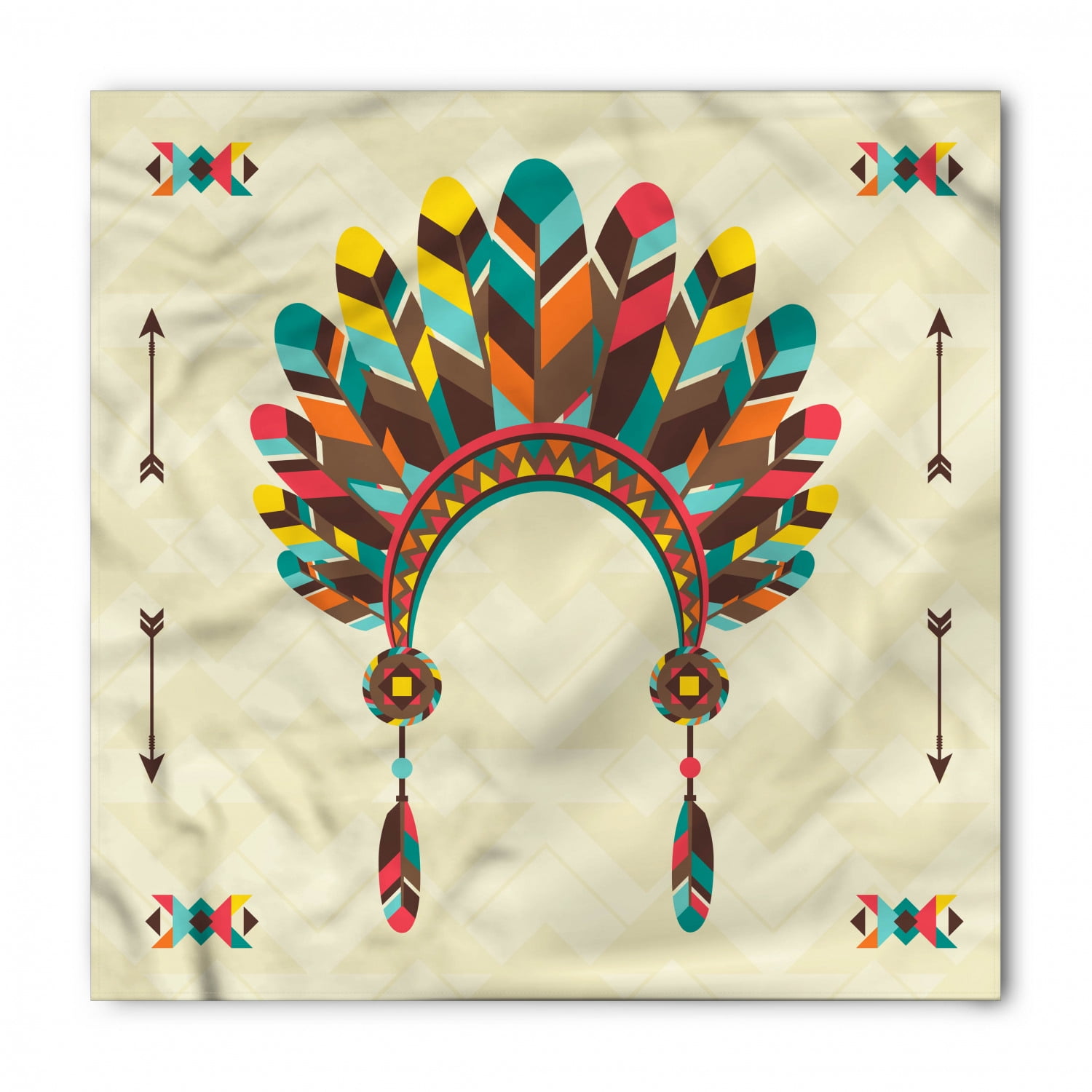 Ethnic Bandana, Vintage Headband Tribal, Unisex Head and Neck Tie, by ...