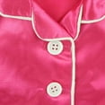 Sophia's Hot Pink Satin Pajamas and White Fuzzy Slippers Set for 18 ...