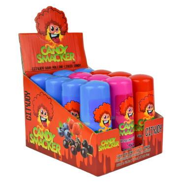 TOXIC WASTE Sour Smog Balls (6 Pack) - Crunchy Candy with a Chewy Sour ...