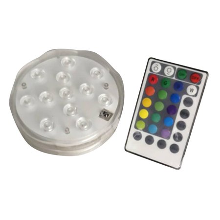 Water LED RGB Submersible Light Party Vase Lamp Decor Remote Control ...