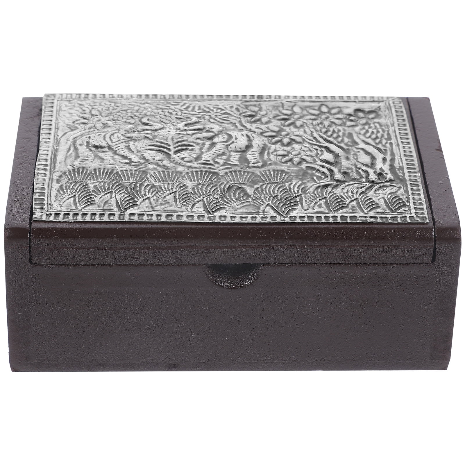 Oakleem Wooden Recipe Box Recipe Card Holder Container Wooden Recipe Holder Card Storage Case For Desktop Random Pattern 11.20x7.20x4.30cm