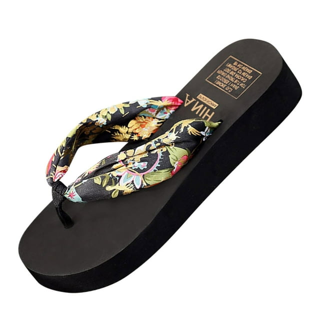 adviicd Wedge Sandals for Women Platform Flip Flops for Women Size 9 ...