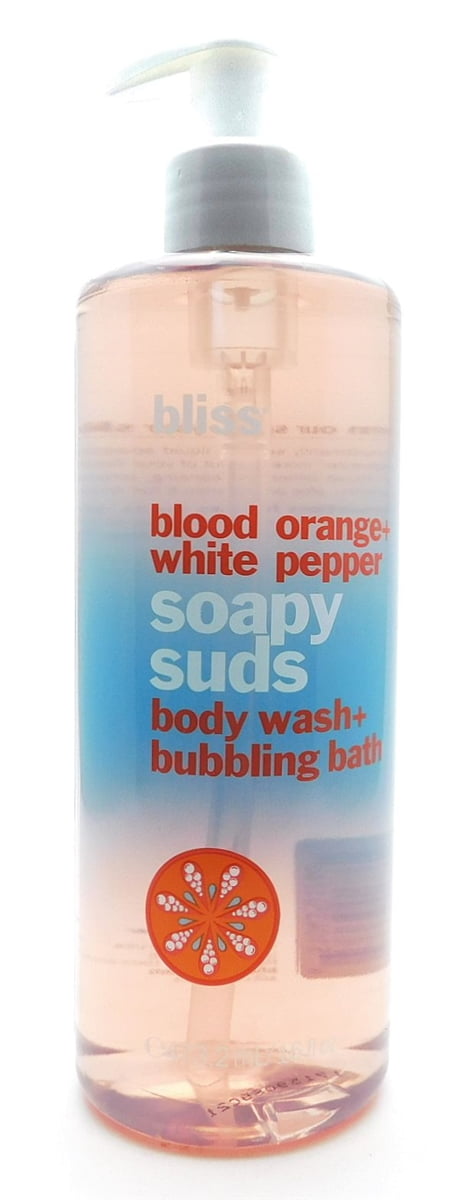 Bliss - bliss Blood Orange+White Pepper Soapy Suds Body Wash+Bubbling ...