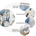 66x72 Inch Shower Curtains for Bathroom, Farmhouse Village Fabric Bath ...