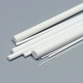 SOFEIYA 5x White ABS Round Tube Plastic Rod ABS Solid Round Bar DIY ...