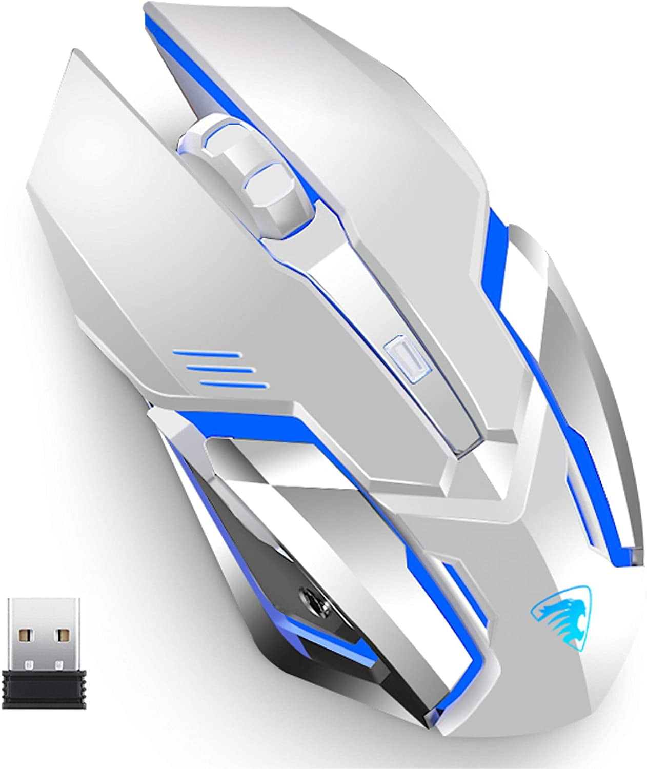 IBAOLEA X96 Wireless Gaming Mouse, Rechargeable Silent Mouse 4 ...
