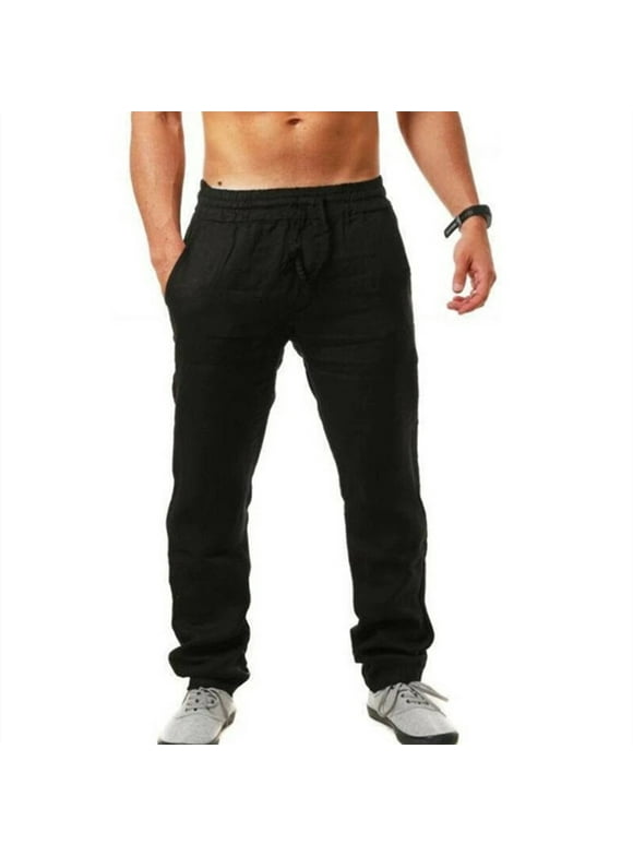 Men Elastic Waist Pants