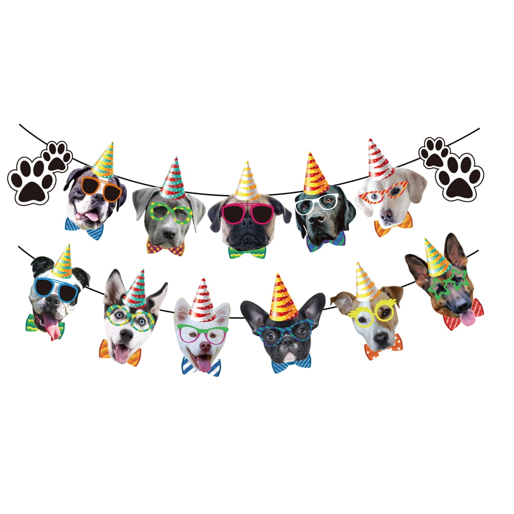 Click here for Nobrand Party Banner Creative Dog Head Pattern Han... prices