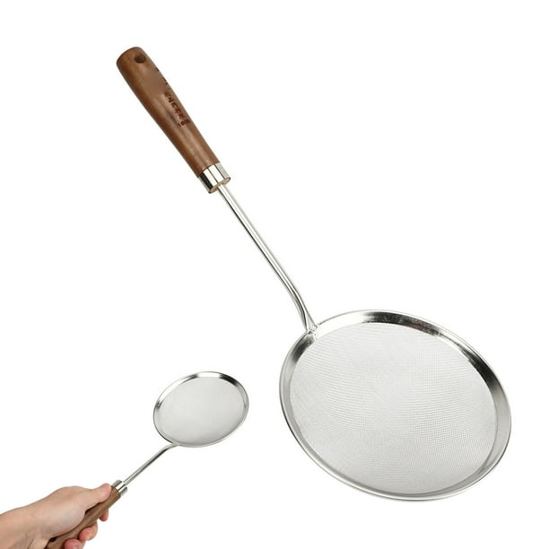Strainer Skimmer Ladle, 304 Stainless Steel Fine Mesh Skimmer Spoon Hot ...