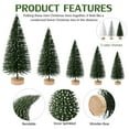 BOPORO Home Ornament 30PCS Artificial Mini Christmas Trees Mini Tree ...