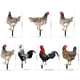 Lohuatrd Rooster Decor Realistic Life-like Ornamental Double-sided ...