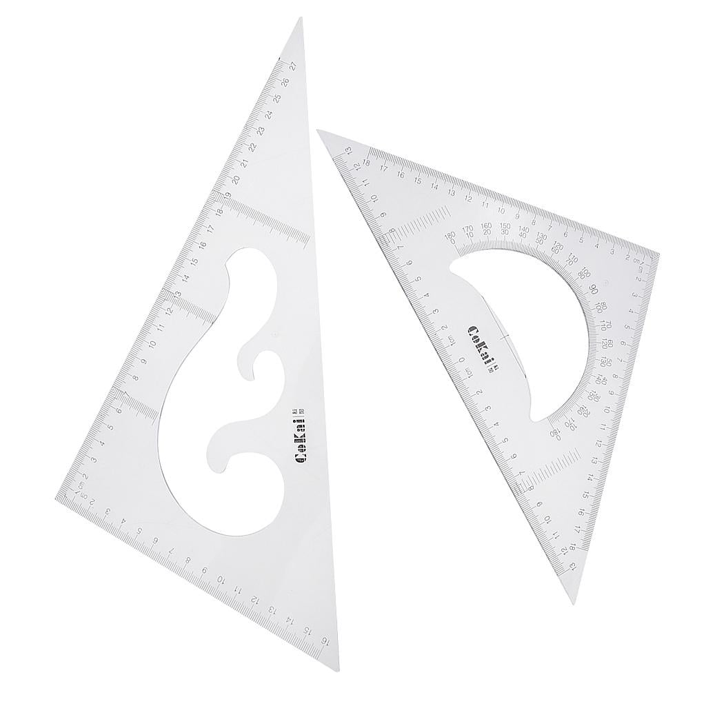Click here for Luzkey 2pcs Large Triangle Ruler 30/60 Degree Rule... prices