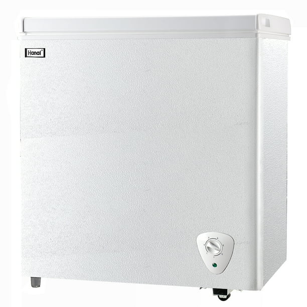 WANAI Chest Freezer 5 Cu.ft, Deep Freezer with Top Open Door ,White ...