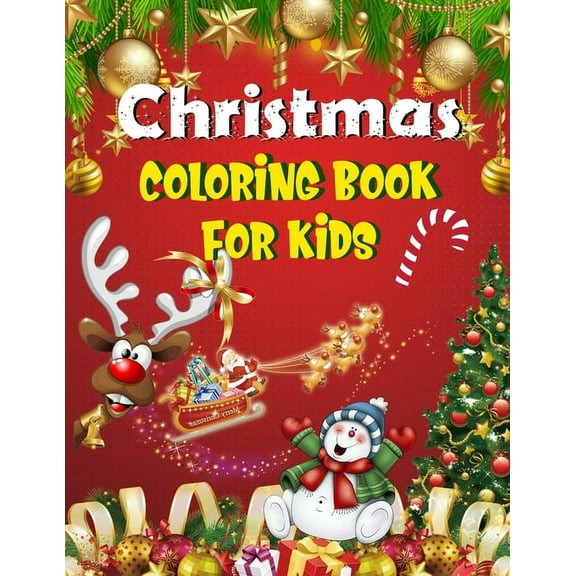 Old Fashioned Christmas Coloring Book for Kids Ages 4-6: Amazing Book ...