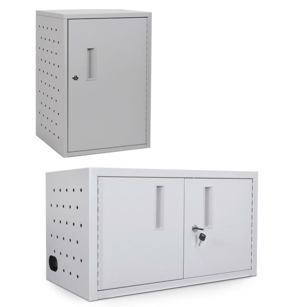 Luxor Home Office 12 Capacity Secure Tablet Vertical Wall/Desk Charging ...