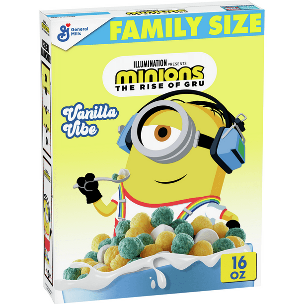 Minions Breakfast Cereal, Vanilla Vibe, 16 oz - Walmart.com - Walmart.com