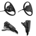 D-Type Earpiece Headset PTT Mic For Talkabout Walkie Talkie 2.5mm 1-Pin - Walmart.com