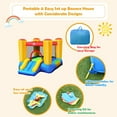 Gymax Kids Inflatable Bouncer Bounce House Jumping Area Slide Without ...
