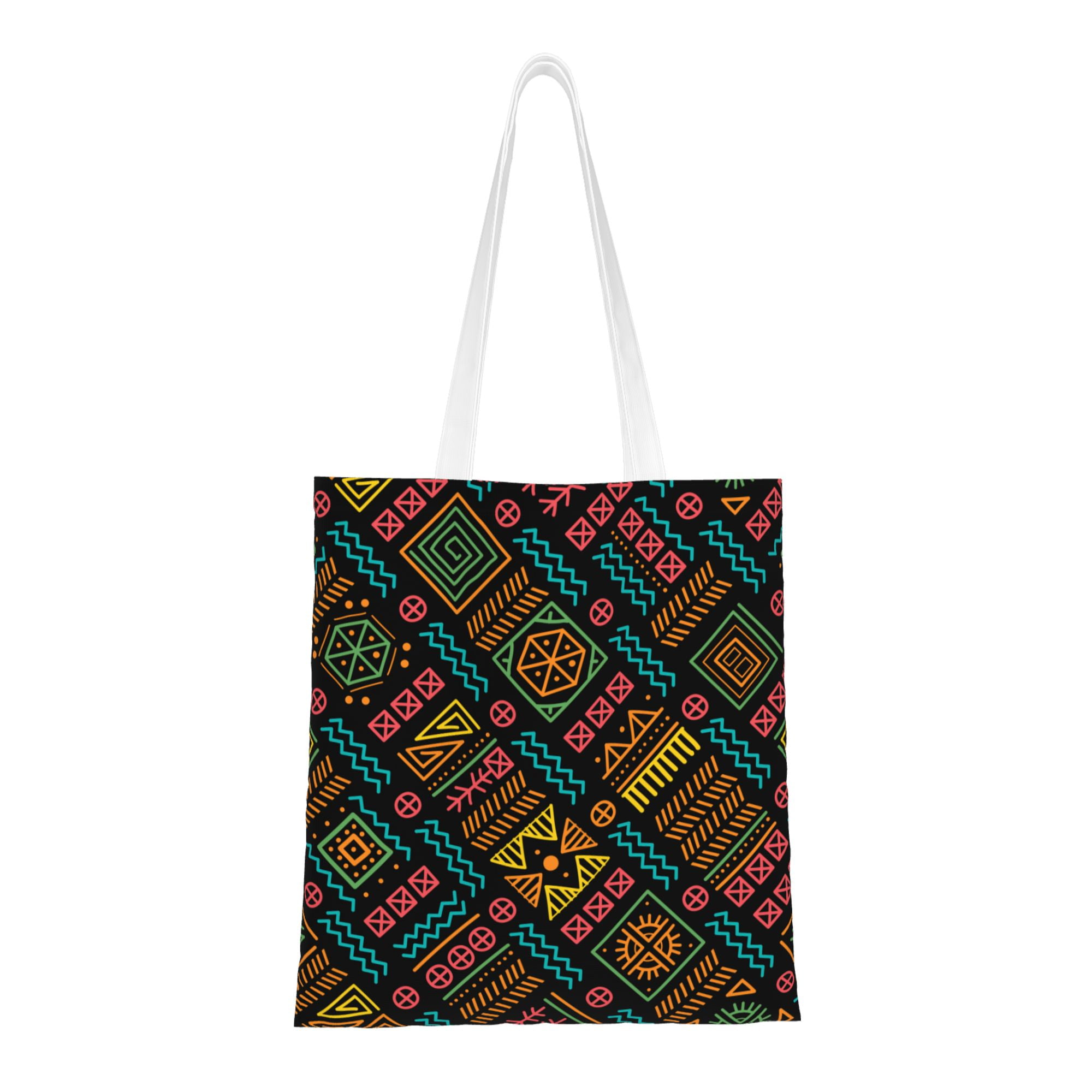 DouZhe Reusable Grocery Bags, Aztec Mayan Tribal Style Lightweight ...