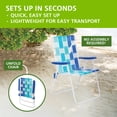 Mainstays Blue Multi High Back Steel Frame Folding Web Chair - Walmart.com